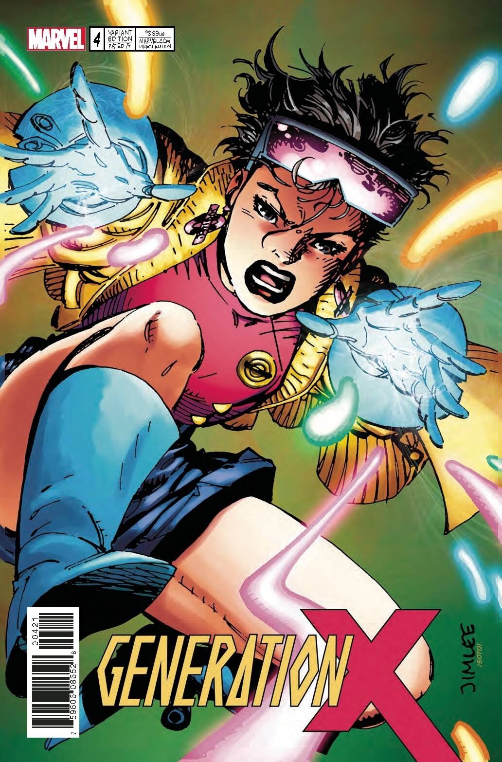 GENERATION X #4 JIM LEE X-MEN CARD VARIANT COVER