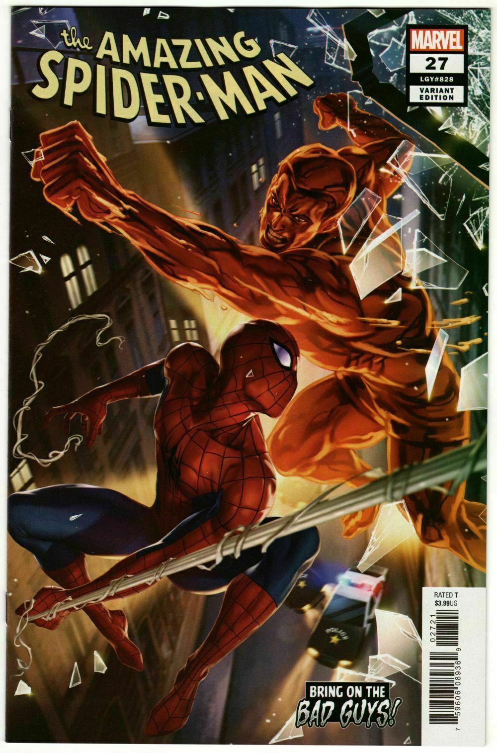 AMAZING SPIDER-MAN #27 WOO CHEOL LEE BOBG VARIANT COVER
